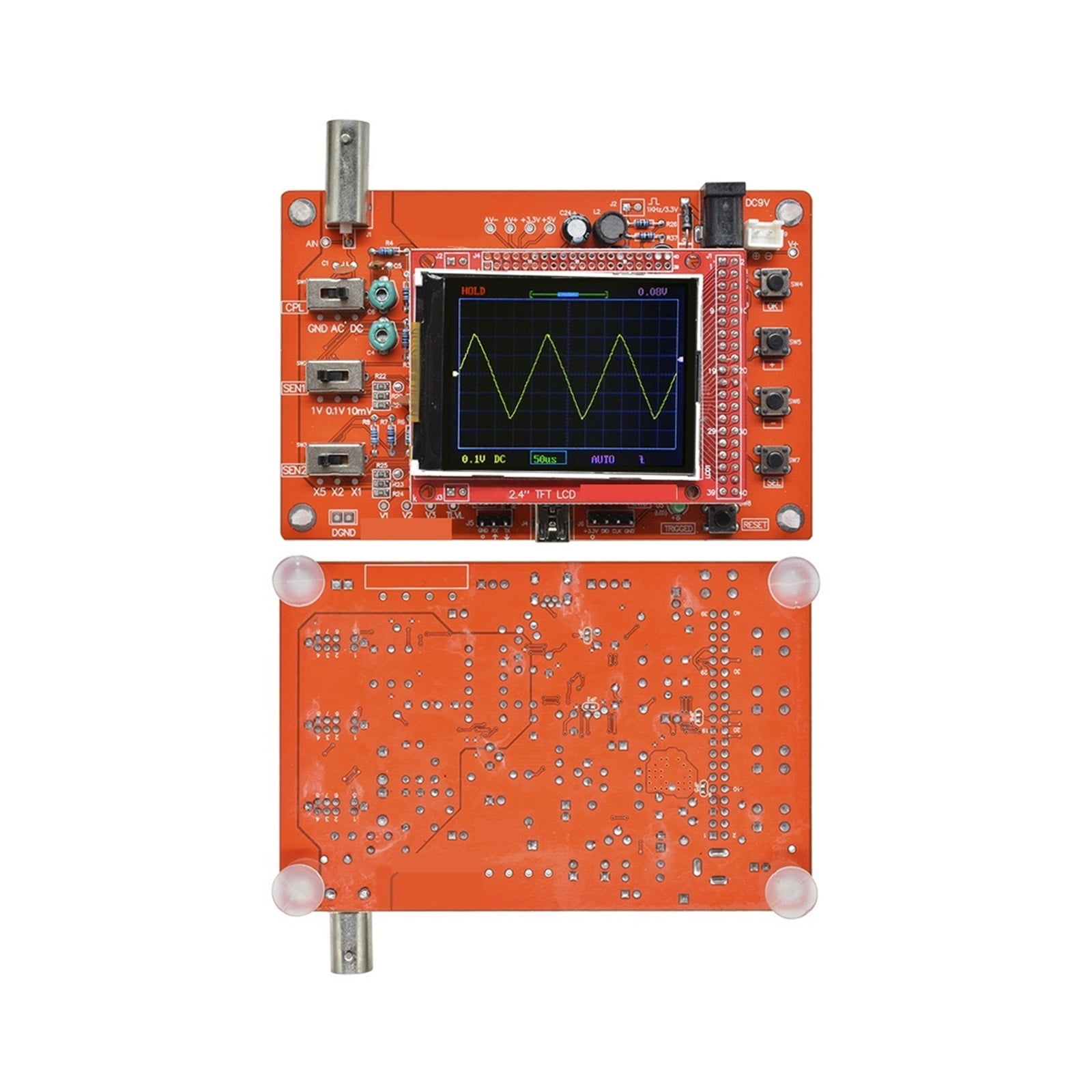 2.4" Fully Assembled Digital Oscilloscope TFT LCD Display With Probe ...