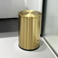 2.4 Gallon Brass Gold Bathroom , Fancy Waste Basket Powder Room Bedroom ...