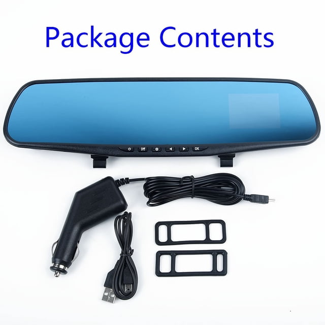 2.4" HD Car DVR Rear View Mirror Camera Dash Cam IR Night Vision ...