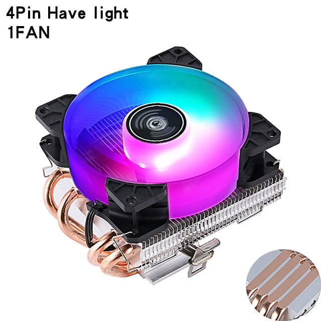 2/4 Heat Pipe Cooling 90mm Fan CPU Air-cooled Radiator PC Cooler For ...