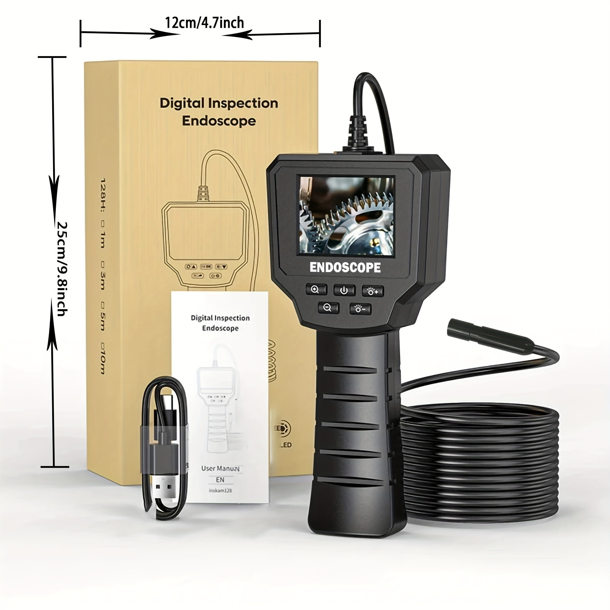 2.4 IPS Screen, Industrial Endoscope, Camera HD1080P Pipe, Sewer Car ...