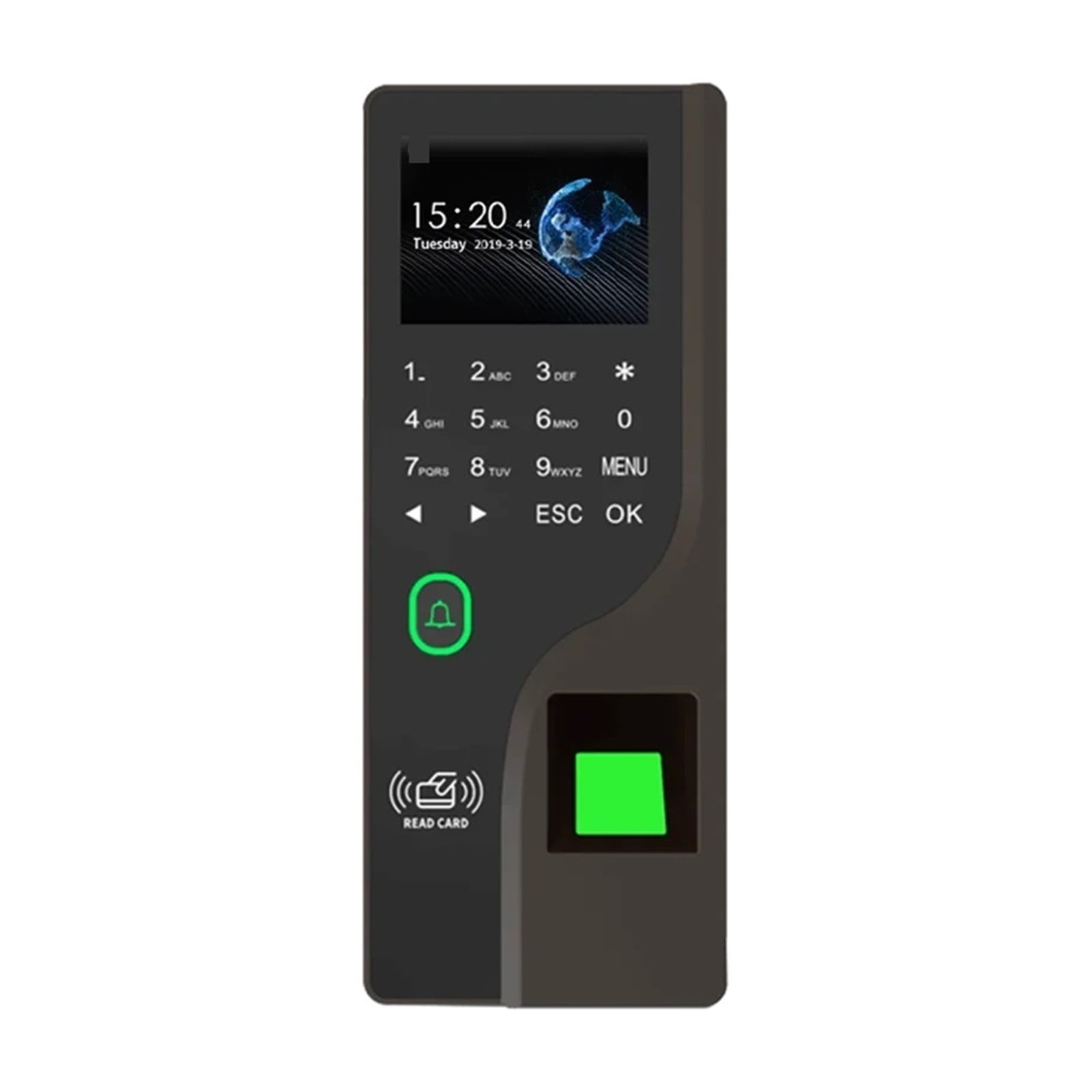 2.4-Inch Fingerprint Attendance Machine Password RFID Card Mobile Phone ...