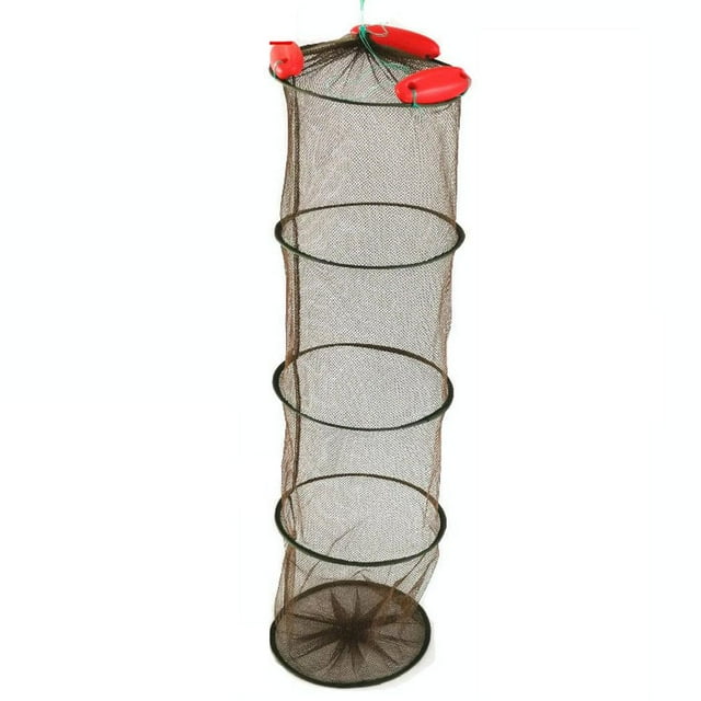 2-4 Layers Portable Foldable Fishing Floating Fish Net Shrimp Mesh ...