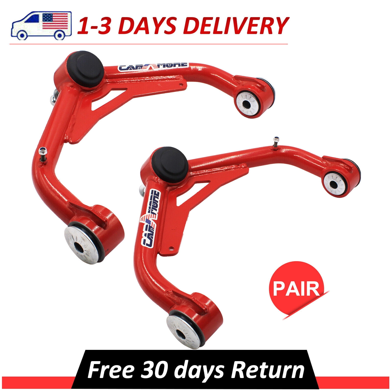 2-4” Lift Front Upper Control Arms For 2001-2010 Chevy Silverado GMC ...