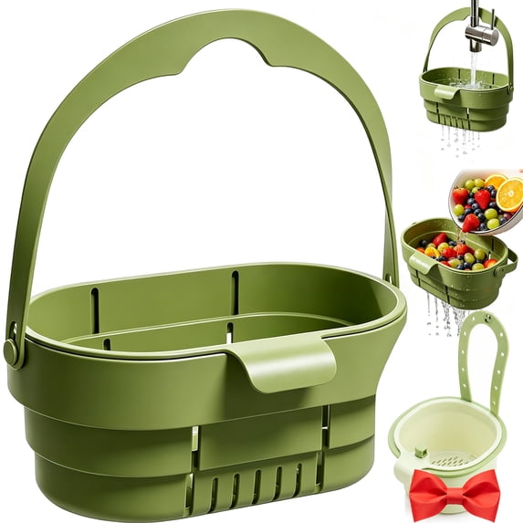 2/4 PCS Hanging Sink Drain Basket, No-Drill Kitchen Sink Strainer with ...