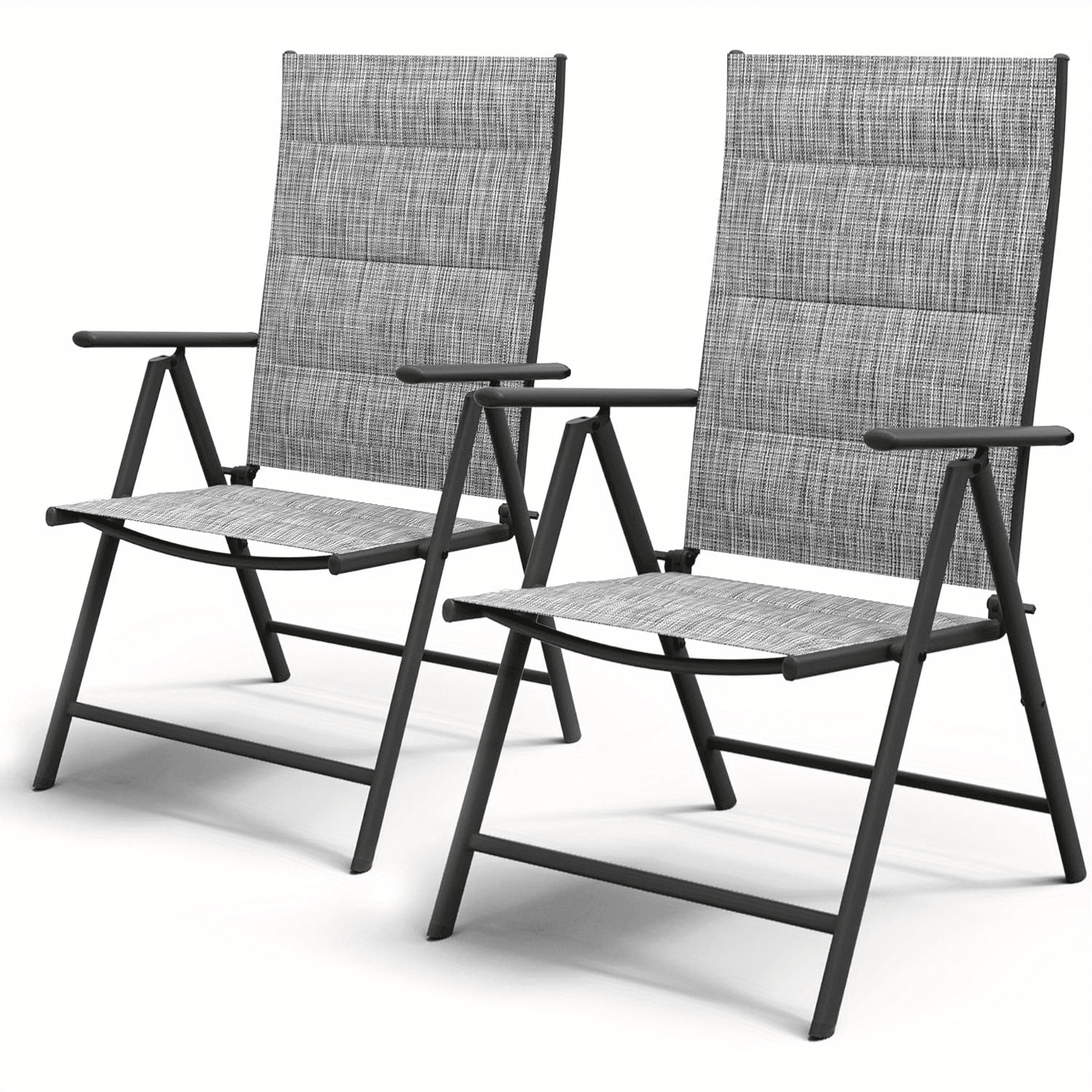 2/4 PCS Patio Folding Dining Chairs, Folding Lawn Chairs for Adults ...