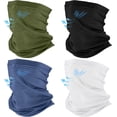 2/4 Pack Cooling Neck Gaiter Summer Breathable Balaclava Face Mask with ...