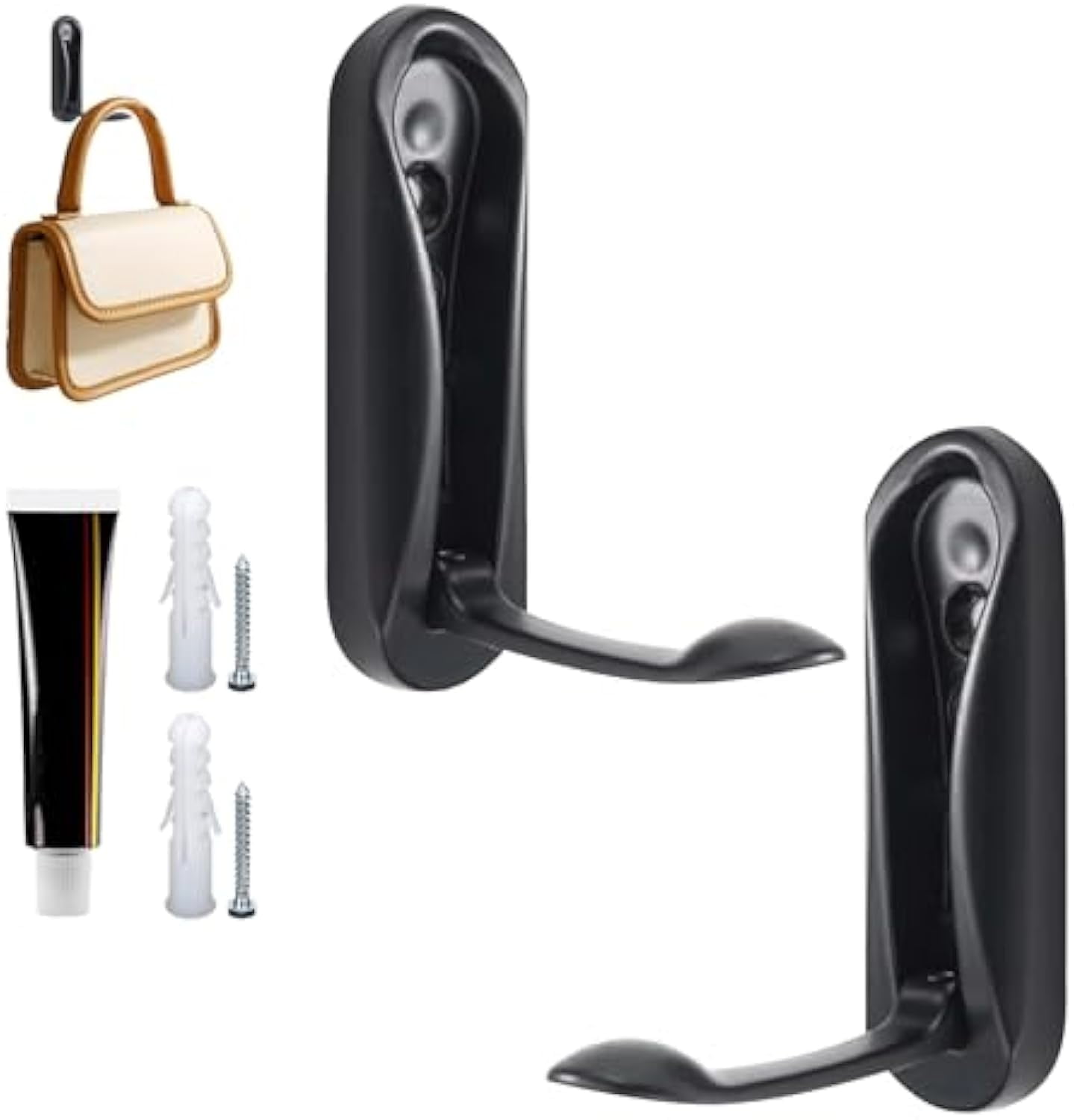 2/4 Pack Foldable Hooks, Foldable Gold Wall Hooks, Heavy Duty Flip down ...