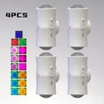 2/4 Pack Rechargeable RGB Motion Sensor LED Night Light, Magnetic Mount ...