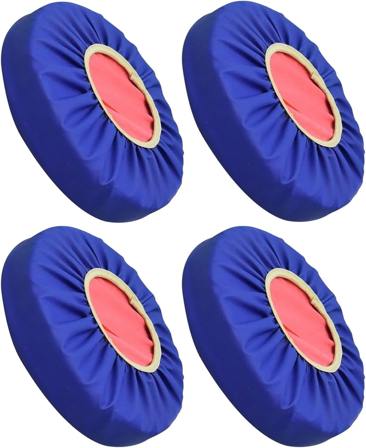2/4 Pack Waterproof Bar Stool Cushions Cover Round with Elastic 12/13 ...