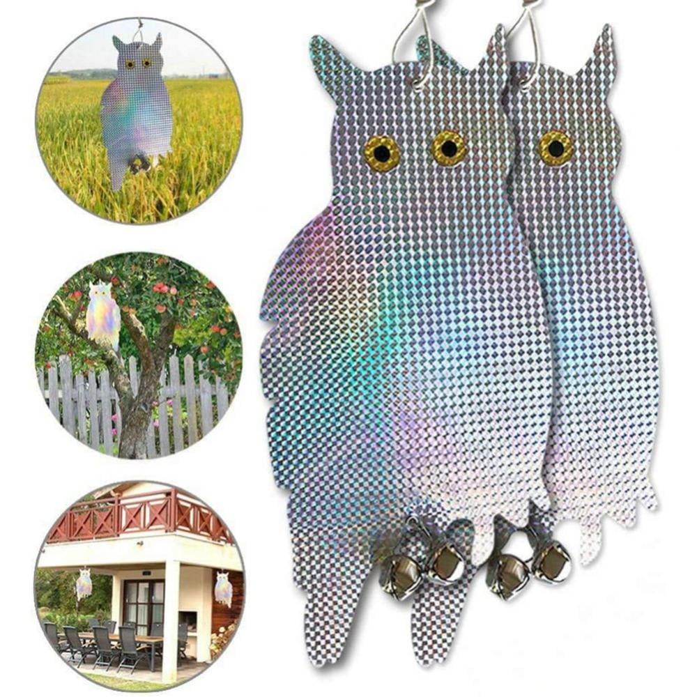 [2/4 Packs] Fake Owl Bird Scare Repellent Device Large Possum Rodent ...