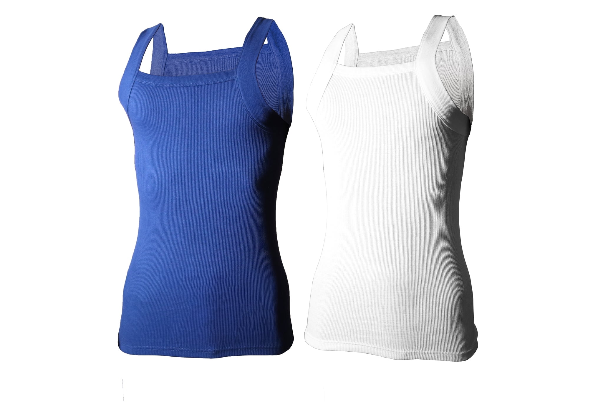 2-4 Packs Men's G-unit Style Cotton Tank Tops Square Cut Muscle Rib A ...