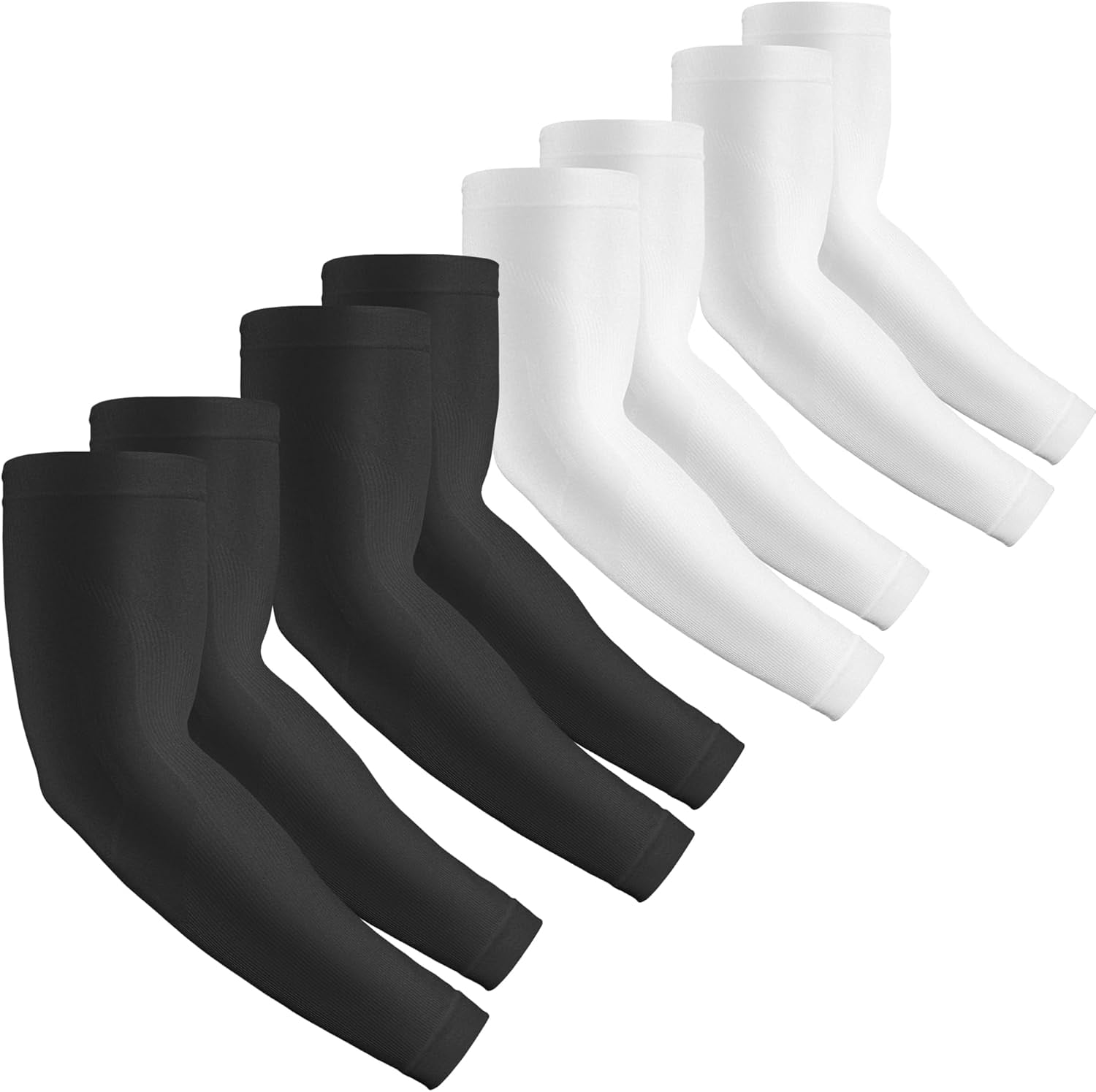 2 /4 Pairs UV Protection Cooling Arm Sleeves Compression Sun Sleeves ...