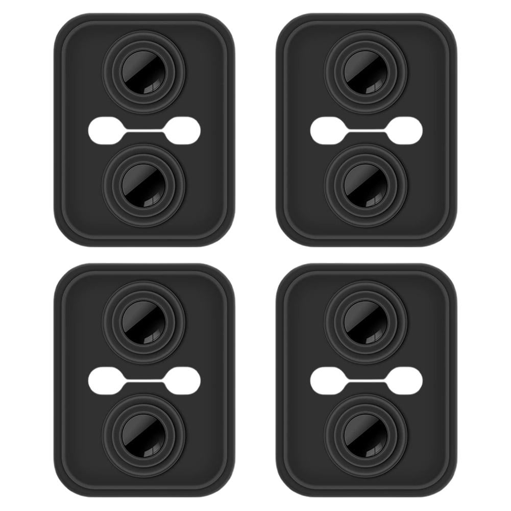 2/4 Pcs Car Door Lock Buckle Protective Cover Shock Cushion Silico ...