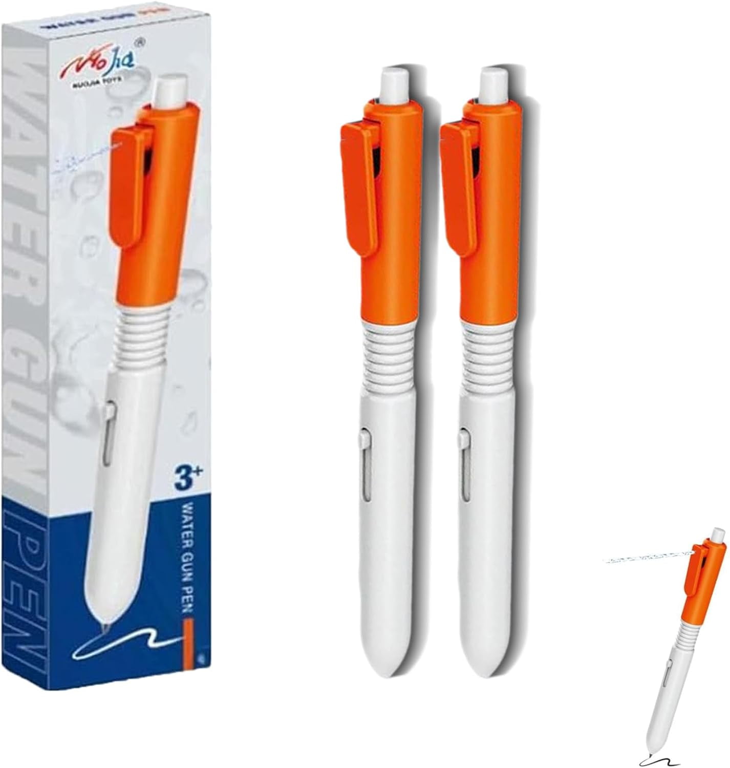 2/4 Pcs Pen That Sprays Water, 2 in 1 Funny Prank Retractable Pens with ...