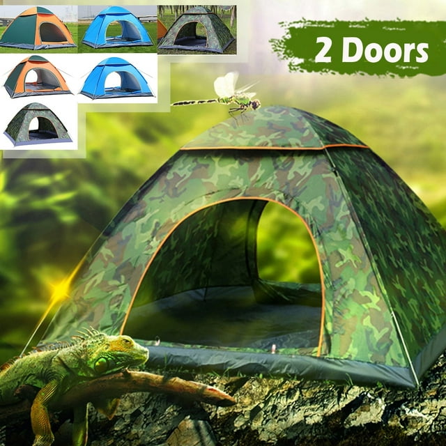 2-4 Person Camping Tent Dome Tent for Family Tent Waterproof Windproof ...