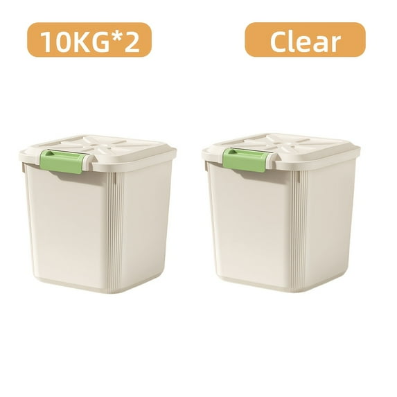 2/4-Piece Transparent Sealed Rice Storage Box with Lid - Large Capacity ...