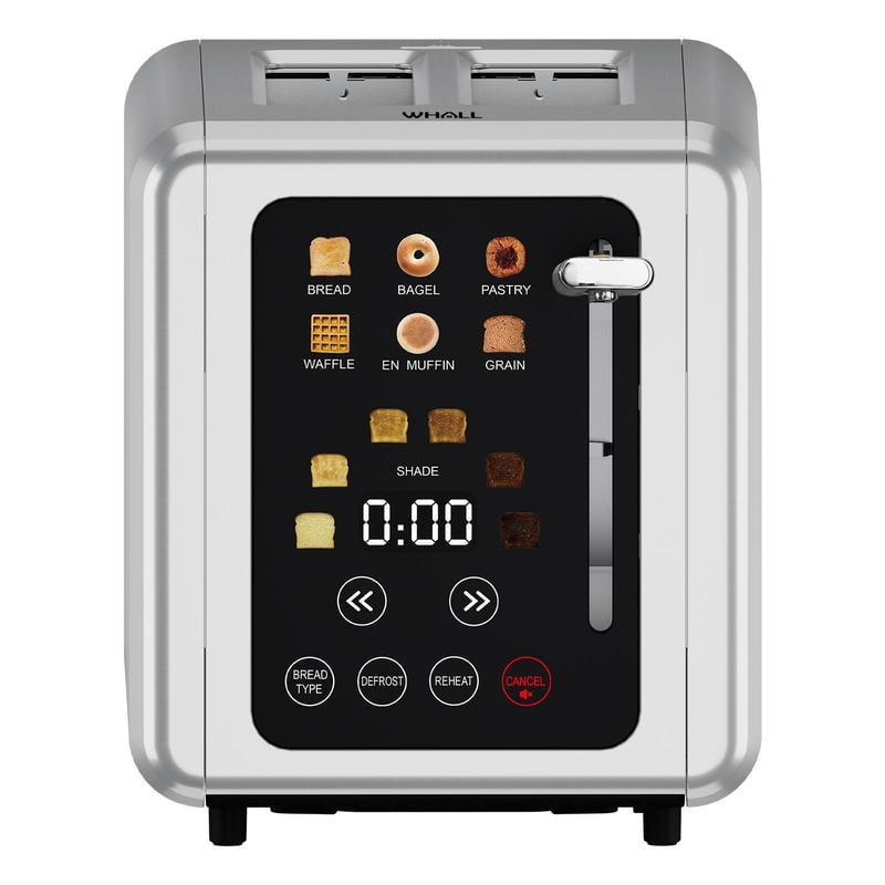 2&4 Slice Toaster with Stainless Steel Digital Timer Toaster with Sound ...
