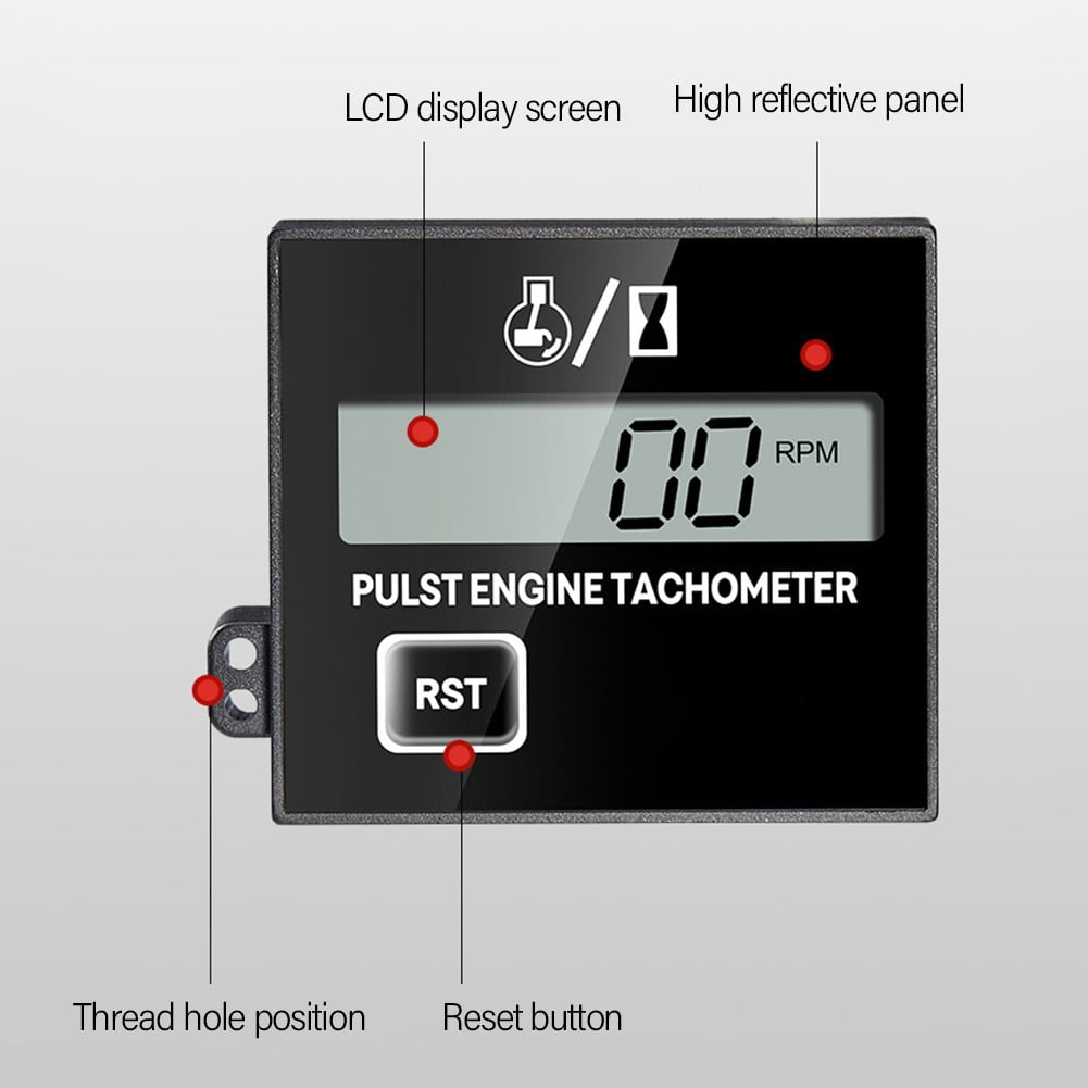 2/4-Stroke Chainsaw Tachometer Lawn Mower Can Measure Rotational Speed ...