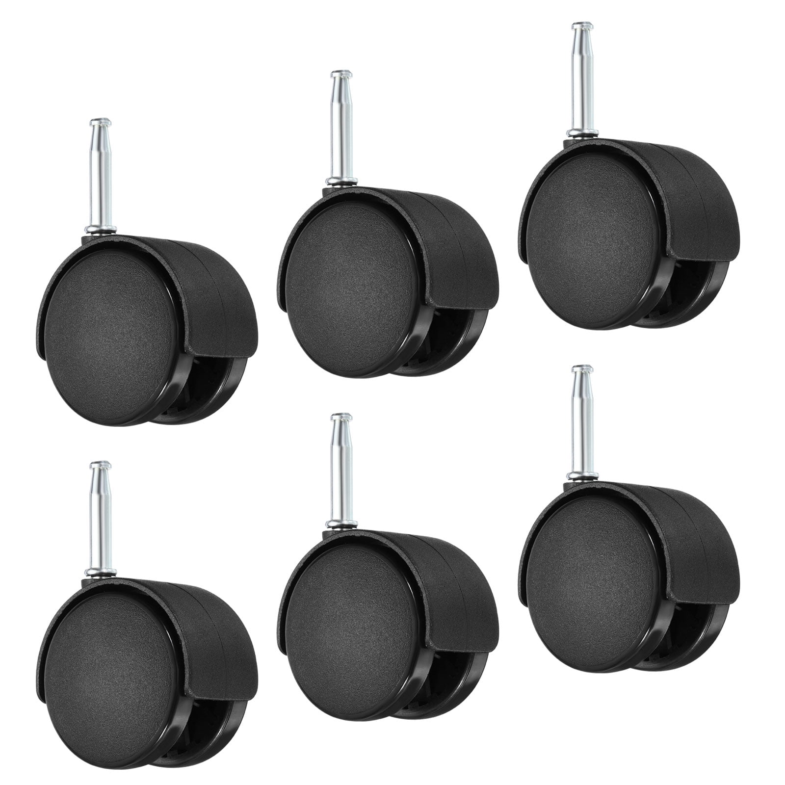 2.4" Swivel Stem Casters Nylon 360 Degree Insert Swivel Stem Wheels ...