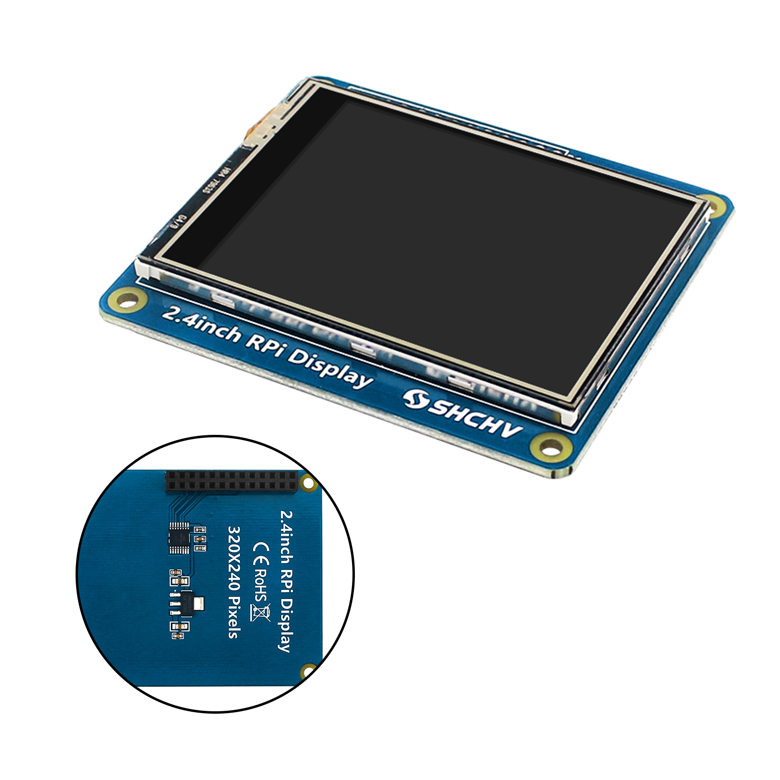 2.4" Touch Screen TFT LCD 320*240 Pixel Display for Raspberry Pi 4B 3B ...