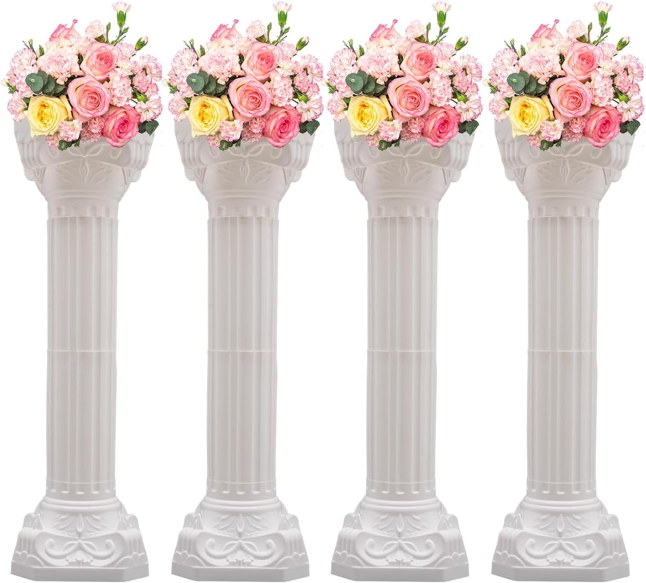 2/4 Wedding Roman Column,10.63x34.65 Inch Wedding Roman Pillar Stand ...
