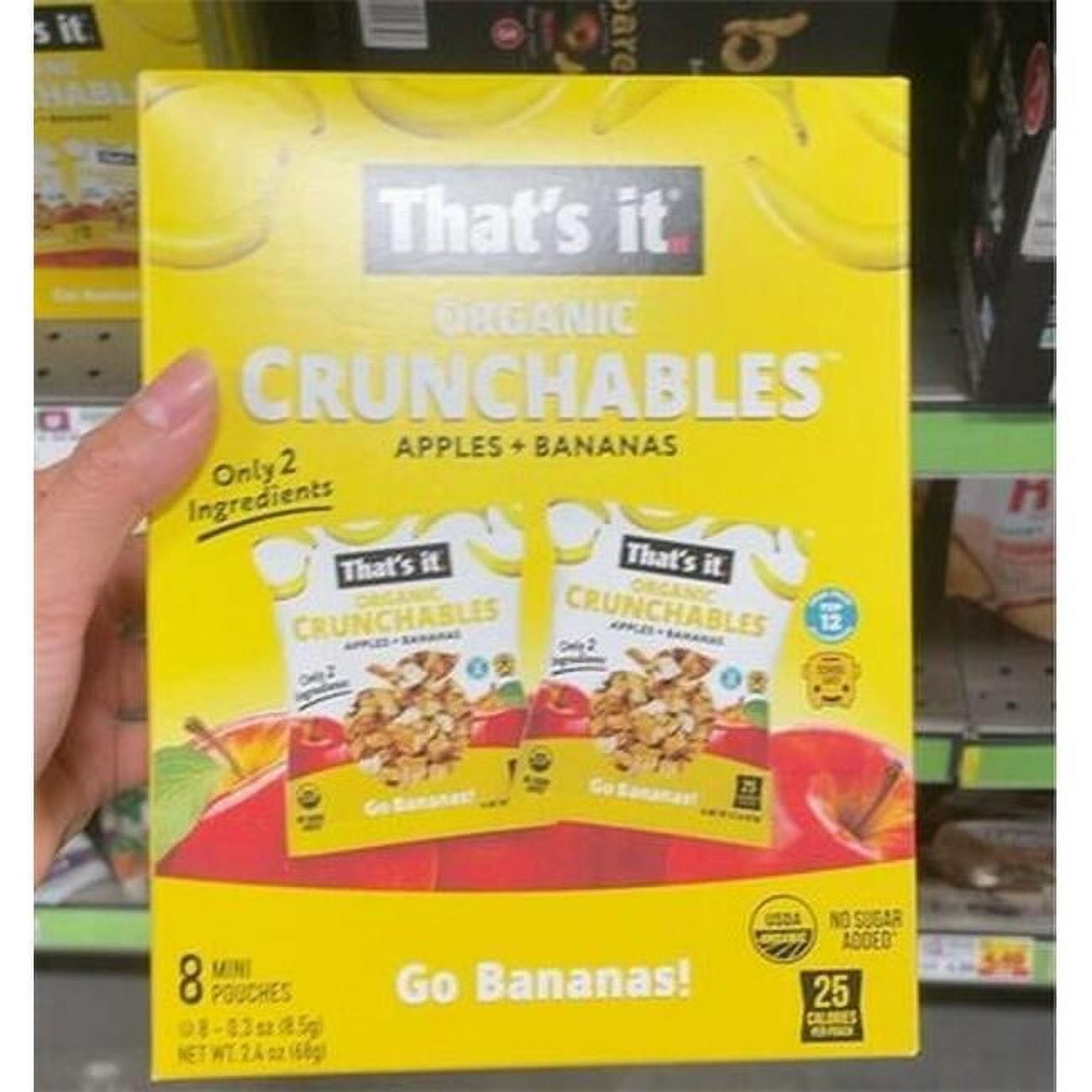 2.4 oz Apple Bananas Crunchables Bar - 8 Piece - Pack of 6 - Walmart.com