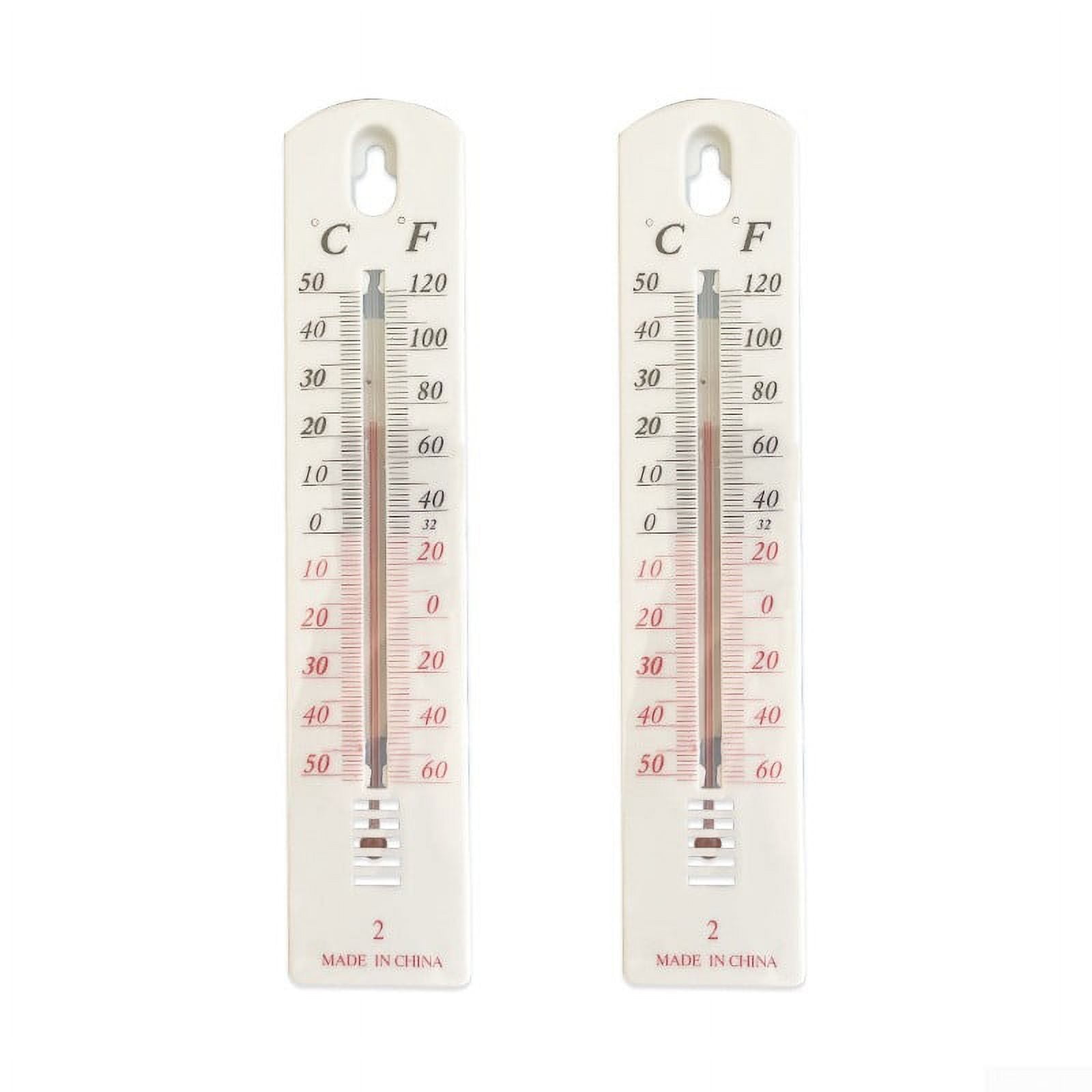2/4 x Wall Thermometer Indoor Outdoor Home Office Garden Temperature ...