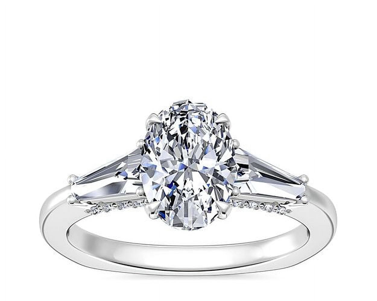 2.40 Ct IGI Certified Sparkle Oval Cut Lab Grown Diamond Three Stone ...