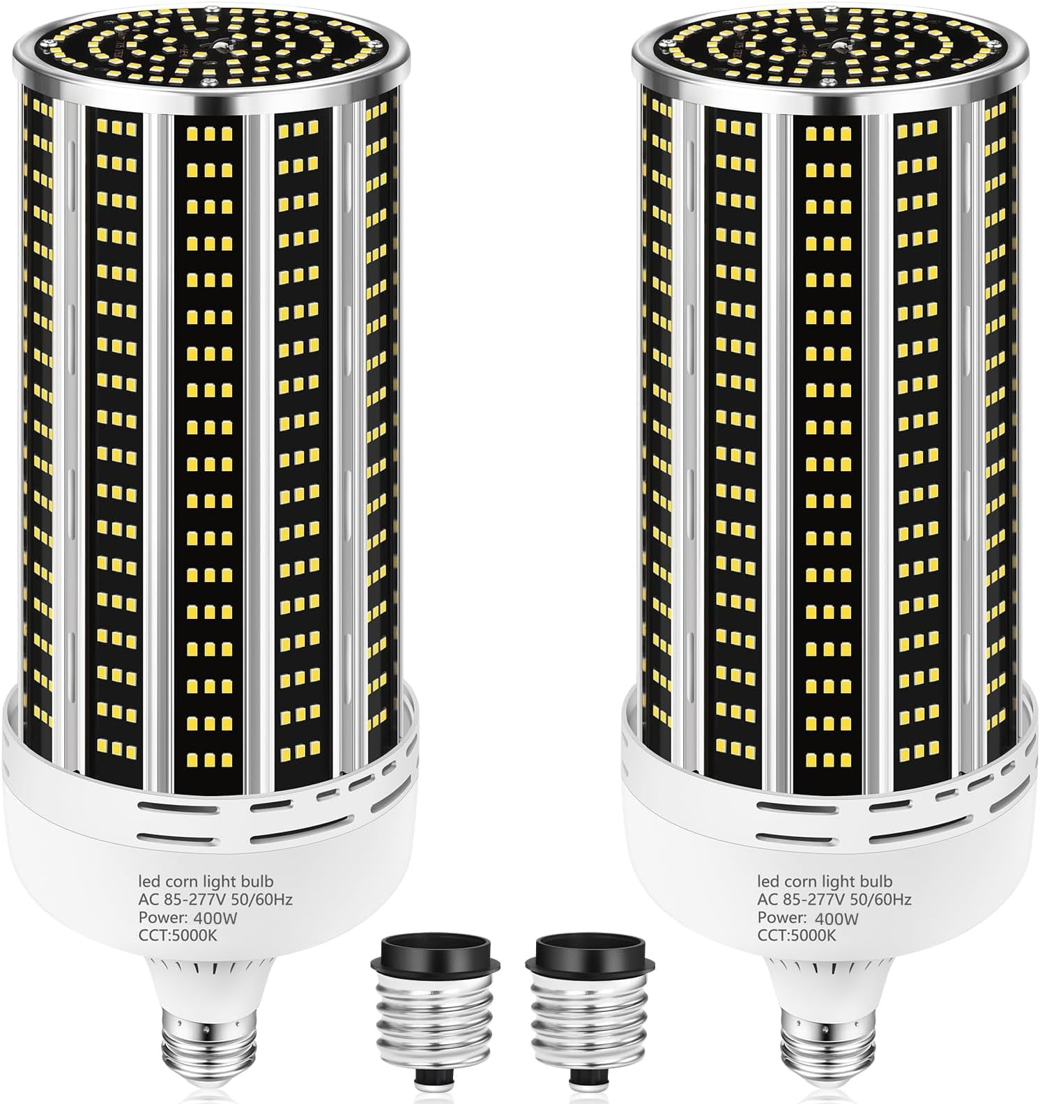 2 400W Corn Light Bulb,3850W Equivalent Commercial Grade 59000LM 5000K ...