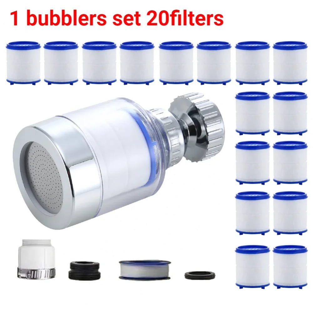 2-40PCS Faucet Water Filter 360 Degree Rotating Splash Filters Remove ...