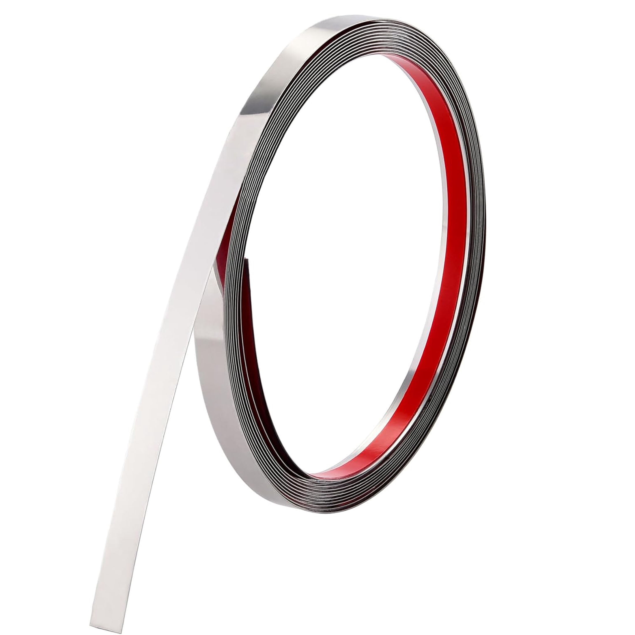 2.44M Peel and Stick Metal Molding Trim, Self-Adhesive Stainless Steel ...