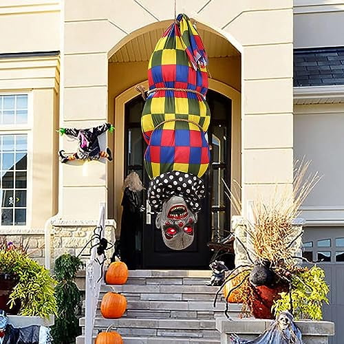 2.46 Ft Halloween Hanging Animated Corpse with LED Light Up Eyes ...