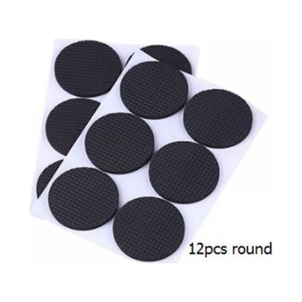 12pcs/set Round Non-slip Rubber Chair Leg Cap Furniture Table Feet ...