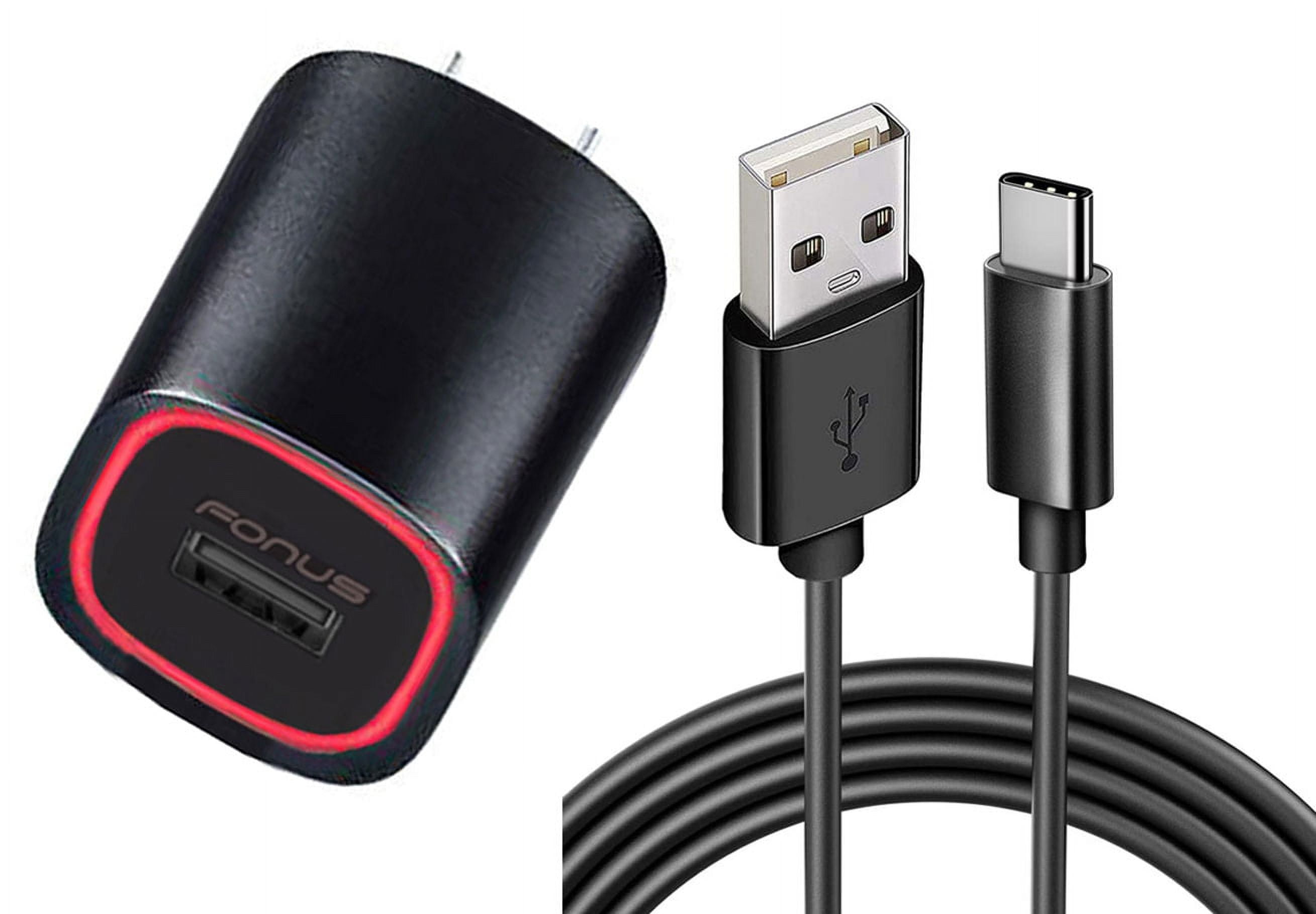 2.4A Home Charger for Google Pixel 9/Pro/XL - USB Cable TYPE-C 6ft ...