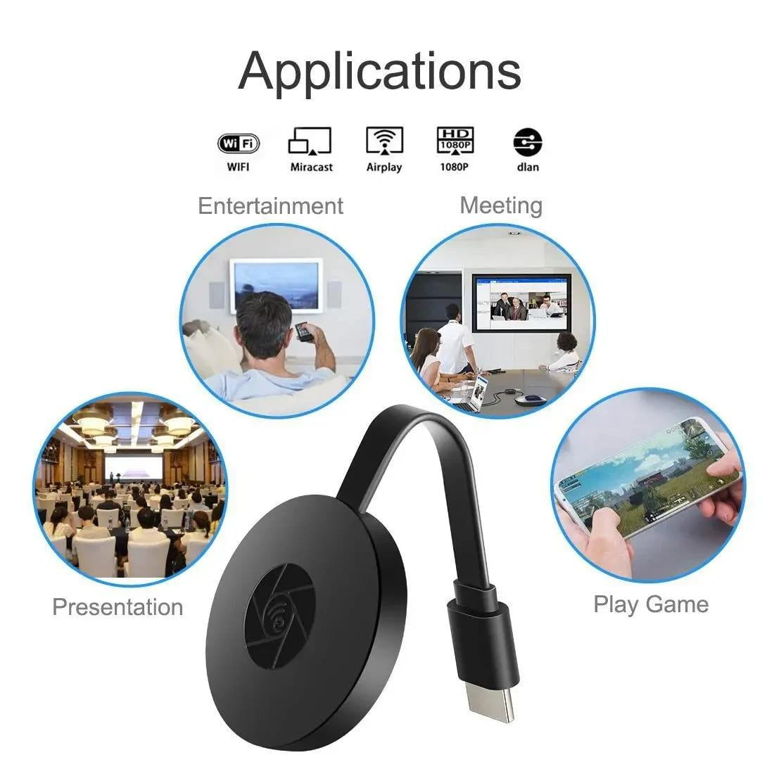 2.4G 5G 4K MiraScreen-compatible Dongle TV Stick Miracast Airplay ...