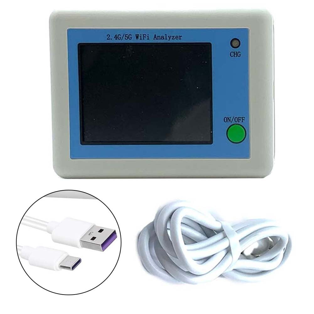 2.4G/5G WIFI signal analyzer with 2.4 inch display Network cable tester ...