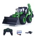 2.4G 9CH HUINA 1/14 1579 Remote Control Backhoe Excavator RC Loader ...