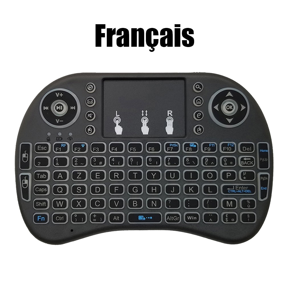 2.4G Air Mouse with Touchpad Keyboard i8 Arabic French Spanish Russian ...