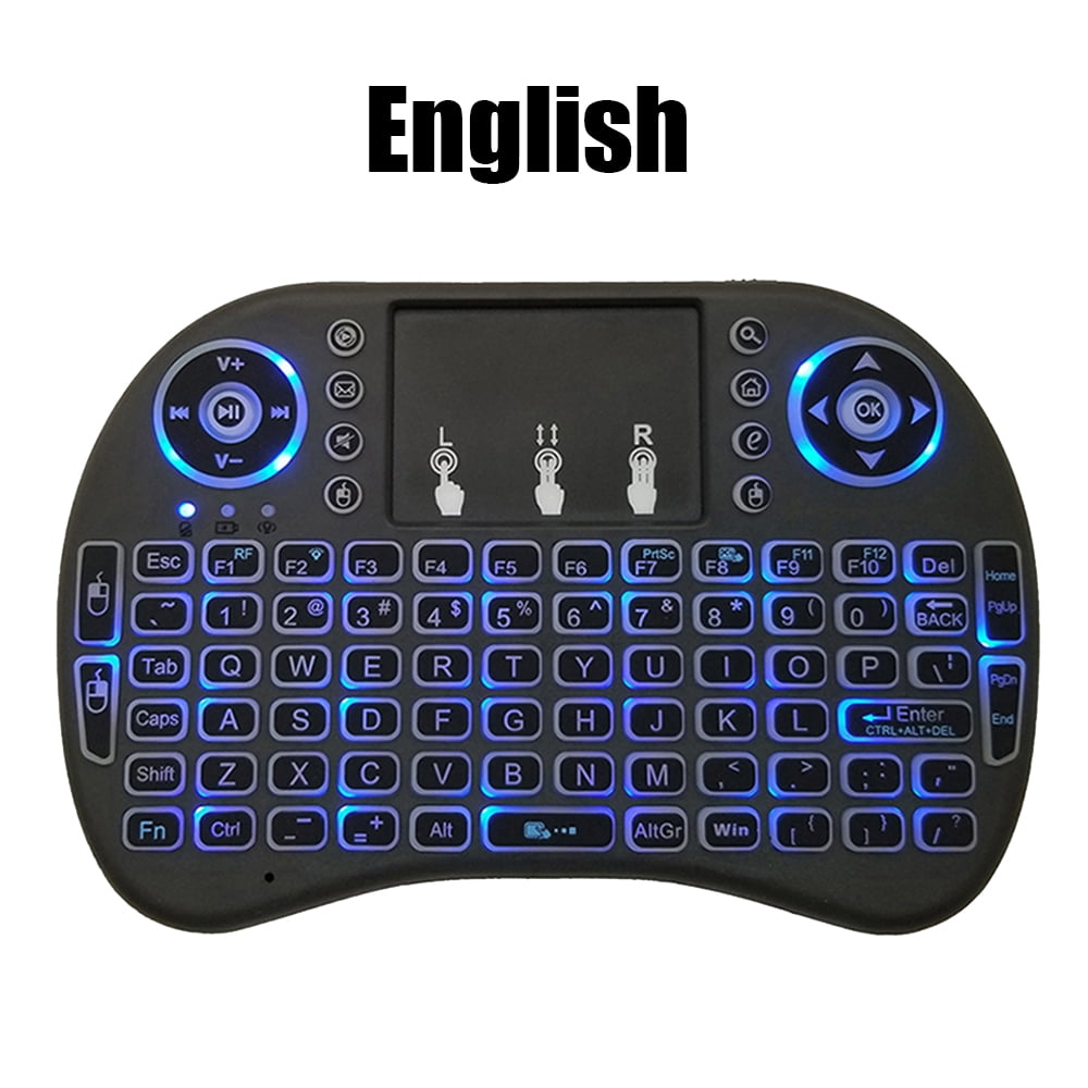 2.4G Air Mouse with Touchpad Keyboard i8 Arabic French Spanish Russian ...