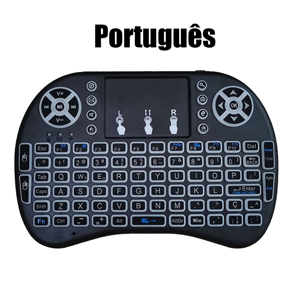 2.4G Air Mouse with Touchpad Keyboard i8 Arabic French Spanish Russian ...
