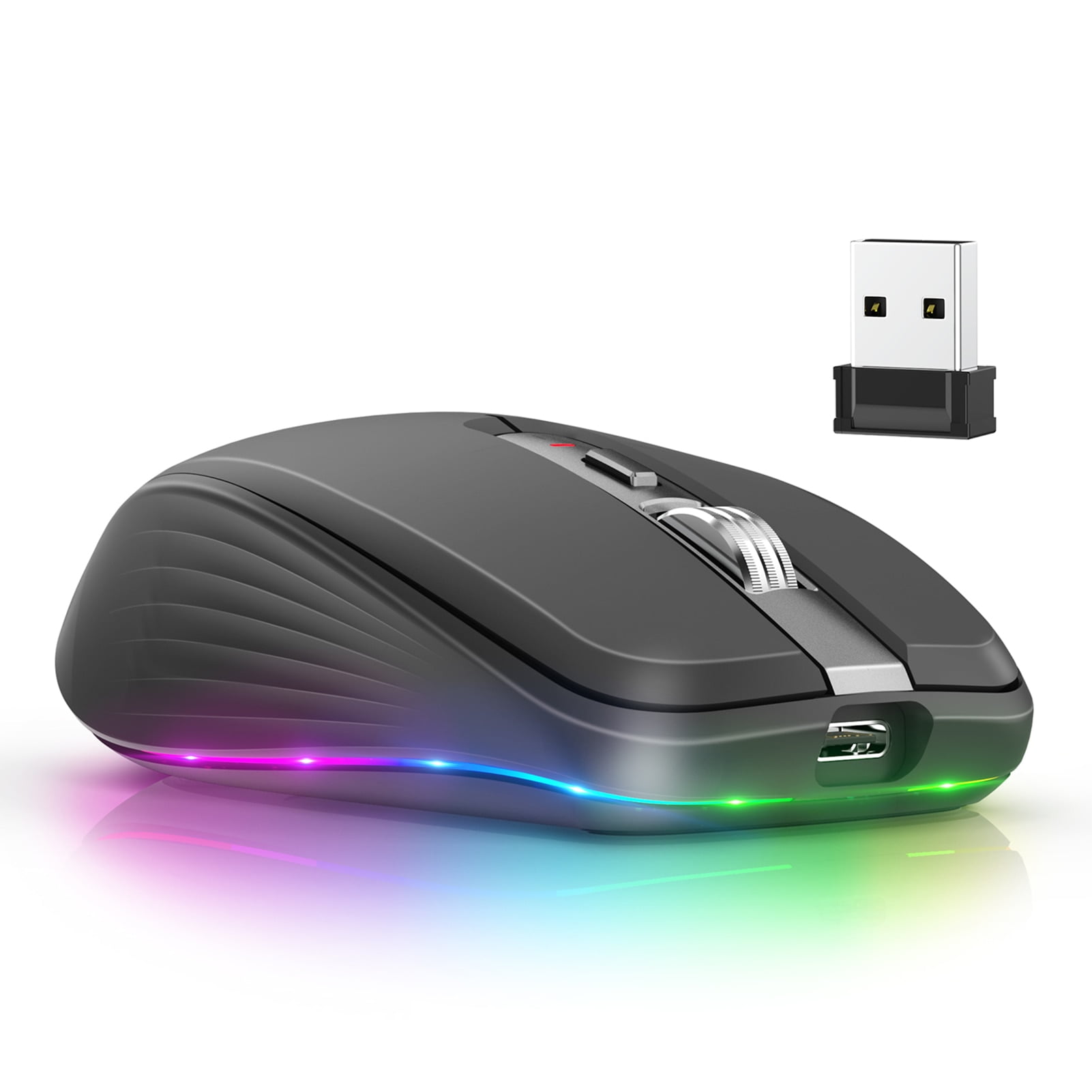 2.4G BT5.1 Dual-mode Wireless Mouse Computer Gaming Mice Ergonomic ...