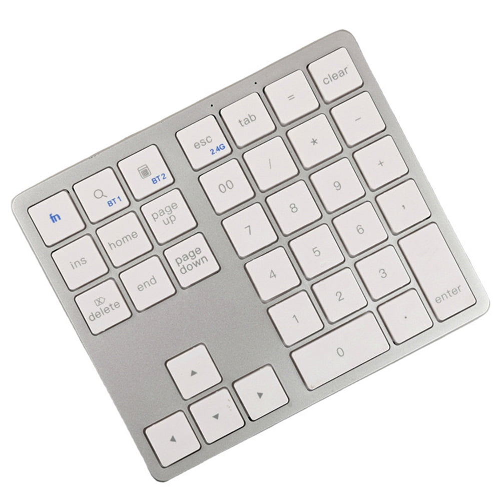 2.4G Bluetooth-Compatible Numeric Keypad USB Rechargeable 35 Keys ...