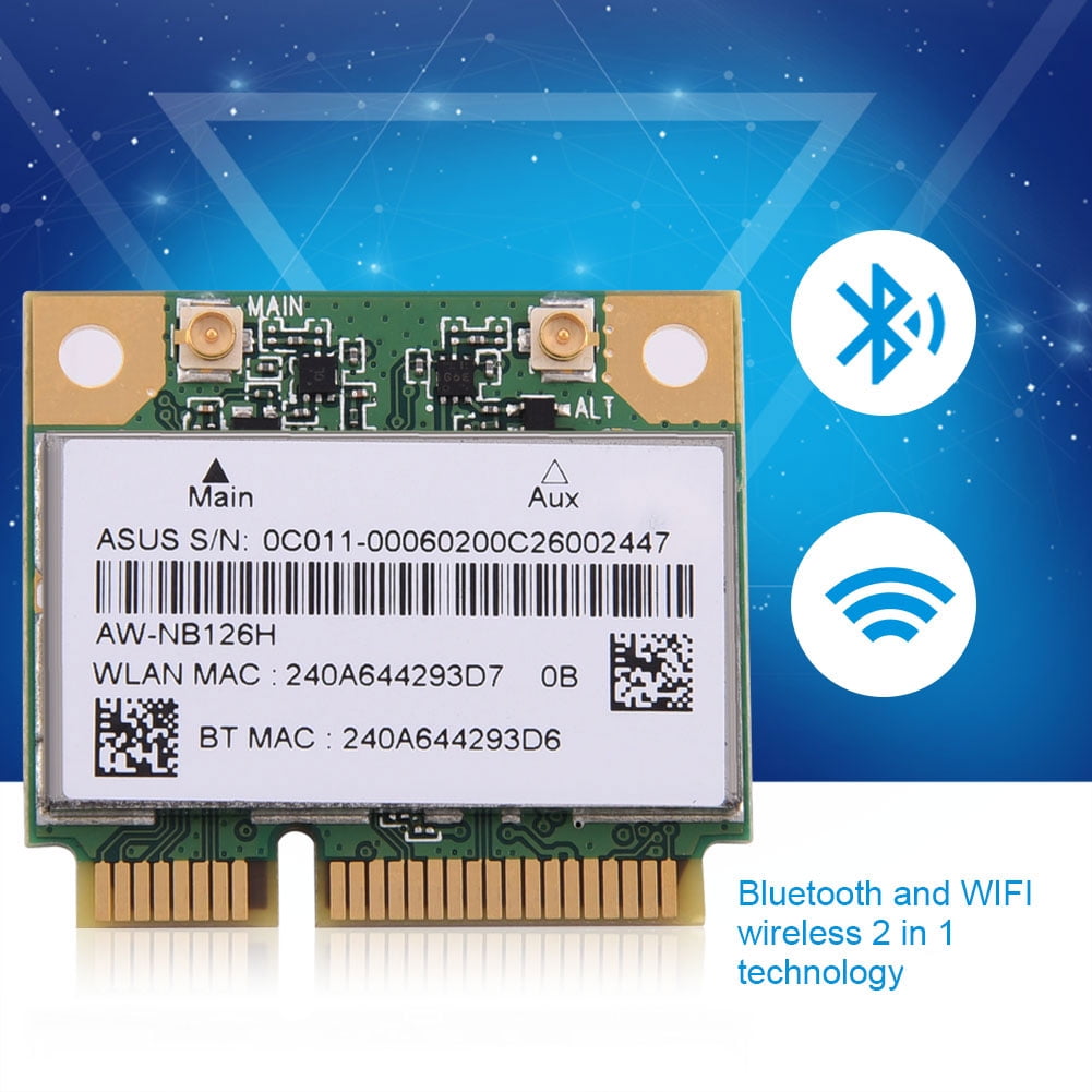 2.4G Bluetooth WIFI 2 in 1 Wireless Card for Mini PCI-E Card Slot for ...