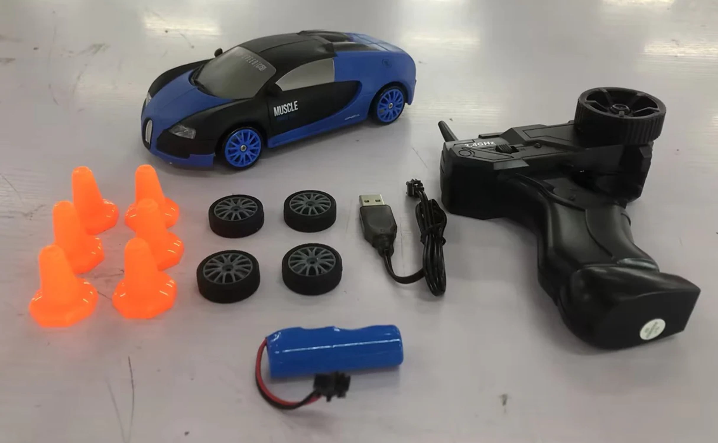 2.4G Drift Rc Car 4WD RC Drift Car Toy Remote Control GTR Model AE86 ...