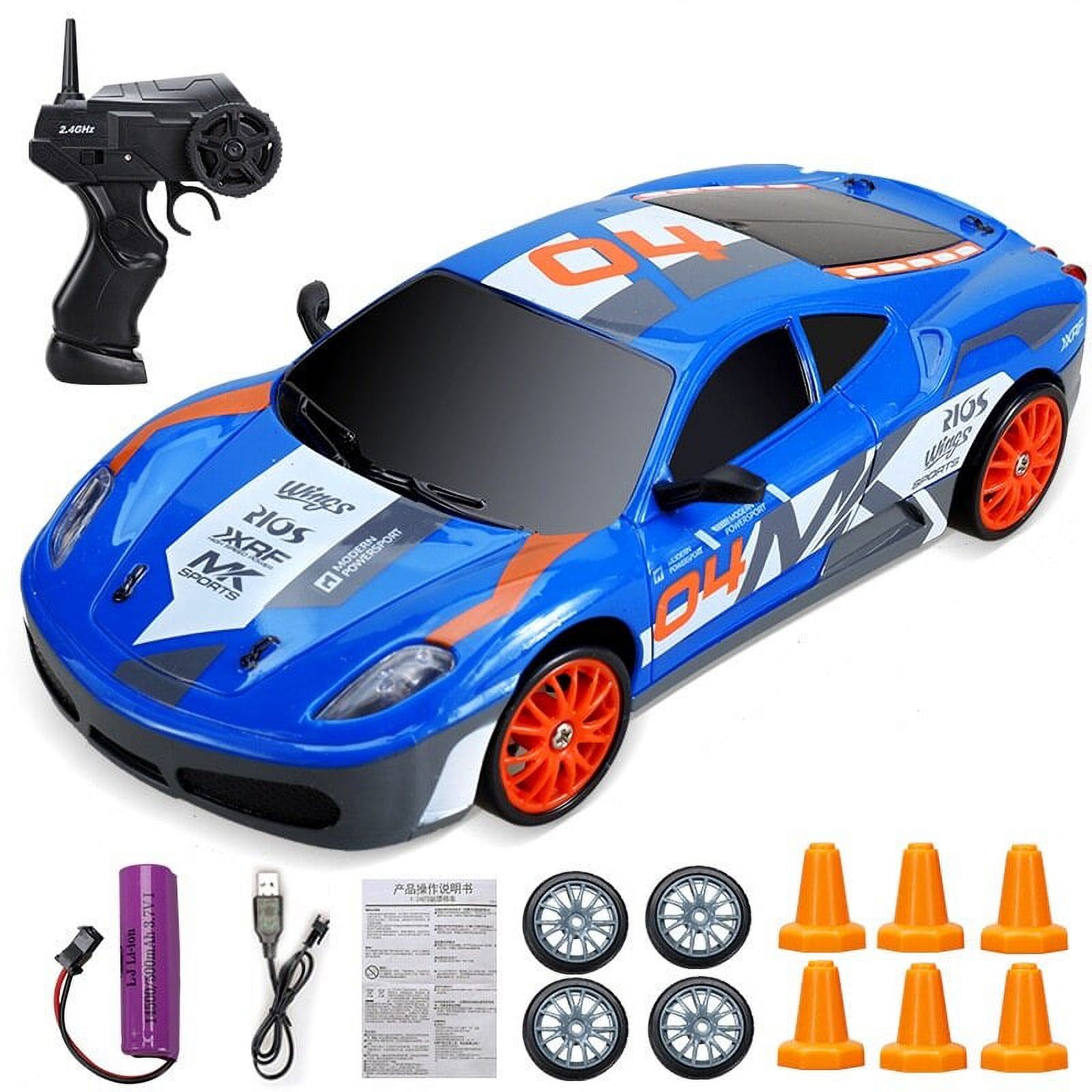 2.4G Drift Rc Car 4WD RC Drift Car Toy Remote Control GTR Model AE86 ...