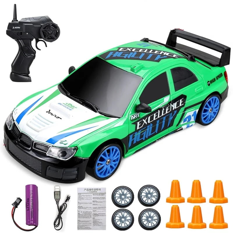 2.4G Drift Rc Car 4WD RC Drift Car Toy Remote Control GTR Model AE86 ...