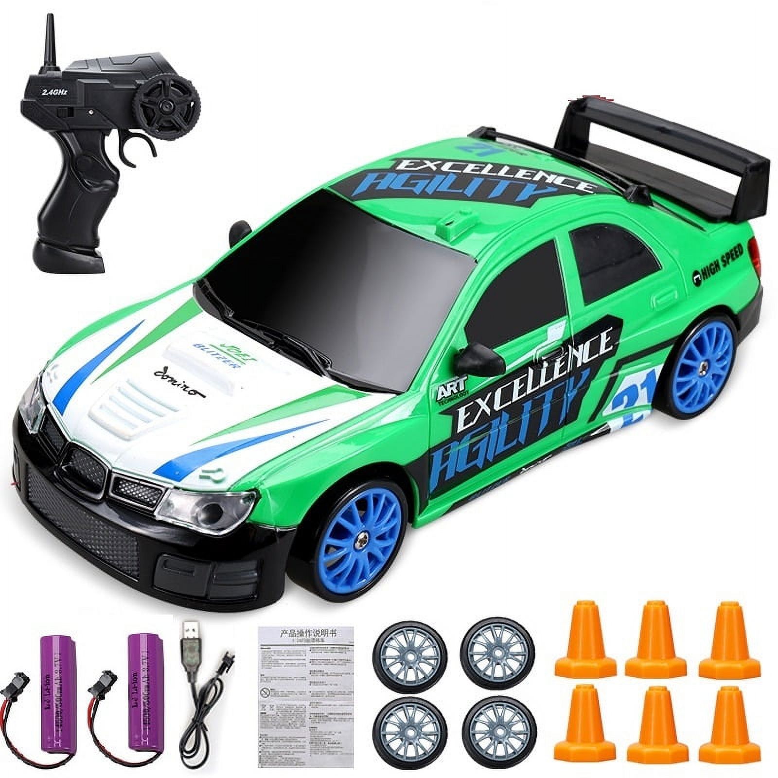 2.4G Drift Rc Car 4WD RC Drift Car Toy Remote Control GTR Model AE86 ...