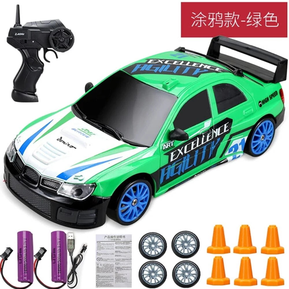 2.4G Drift Rc Car 4WD RC Drift Car Toy Remote Control GTR Model AE86 ...