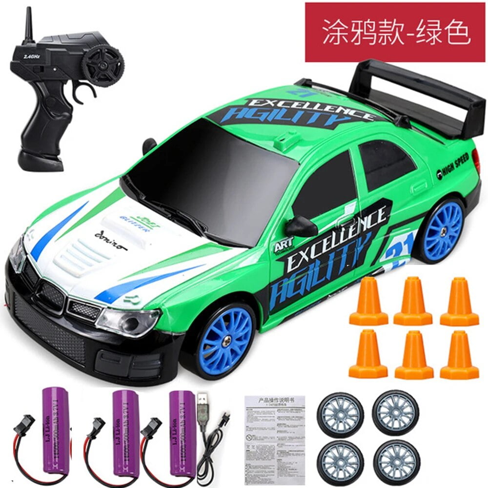 2.4G Drift Rc Car 4WD RC Drift Car Toy Remote Control GTR Model AE86 ...